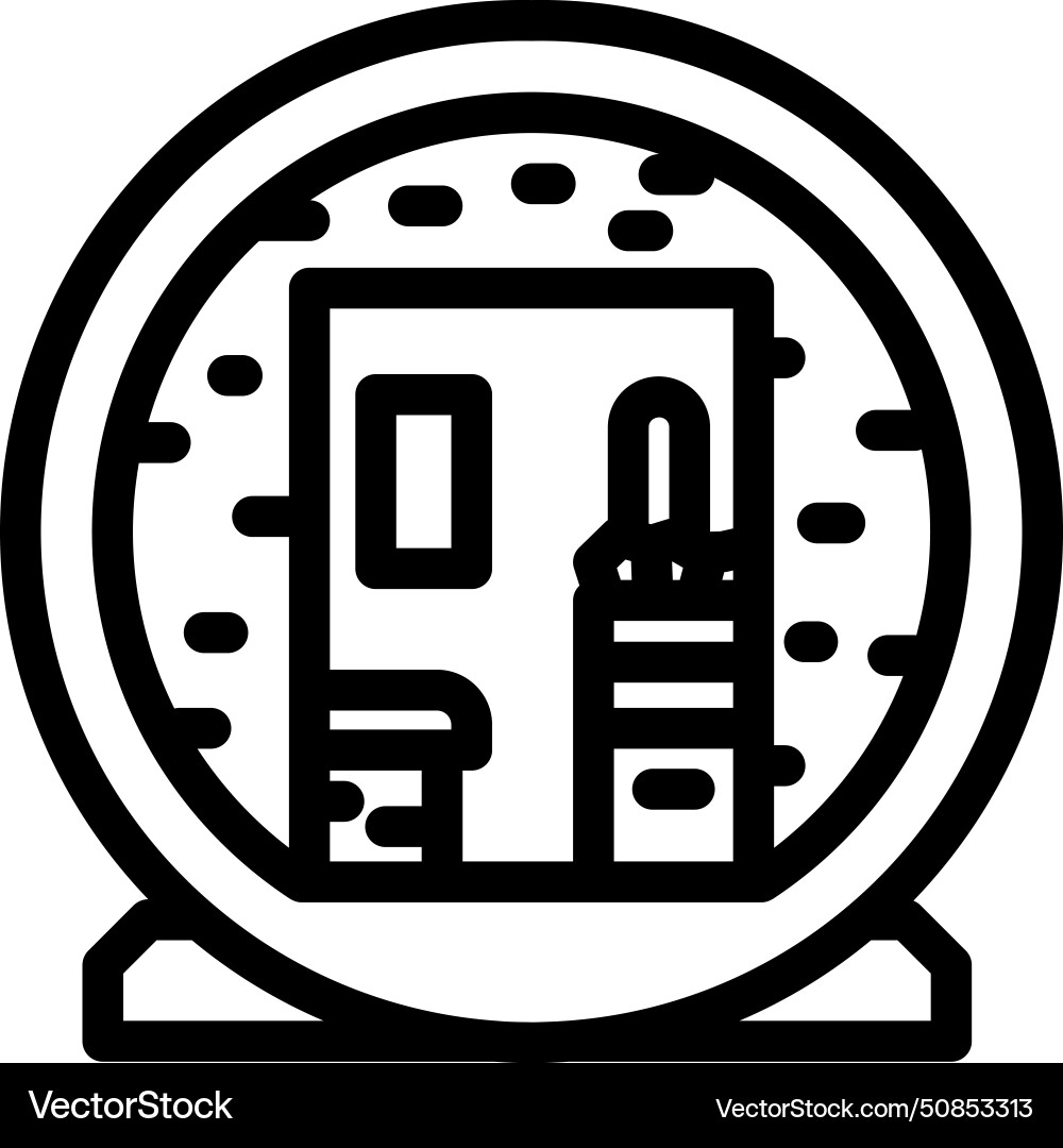 Finnish sauna line icon Royalty Free Vector Image