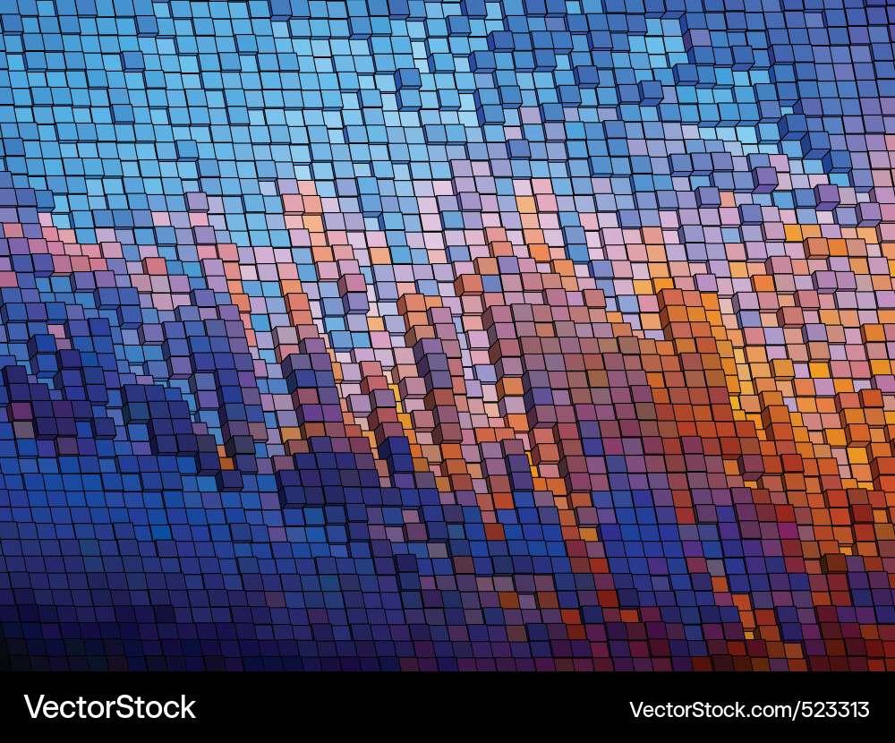 Fractured Mosaic Texture Royalty Free Vector Image