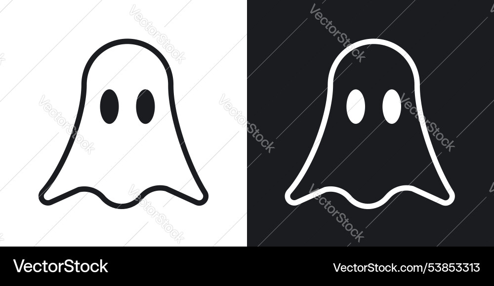 Ghost icon set Royalty Free Vector Image - VectorStock