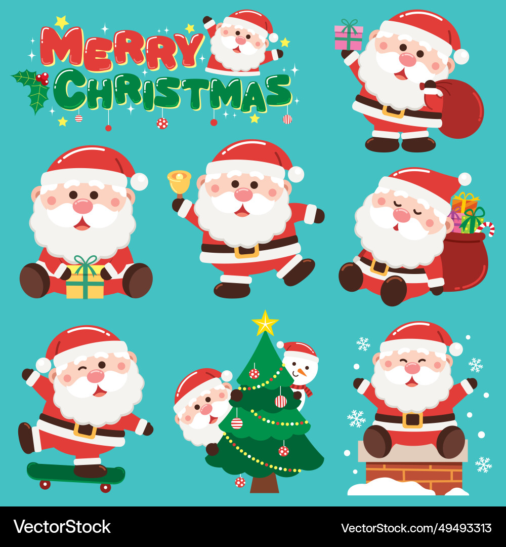 Santa claus Royalty Free Vector Image - VectorStock