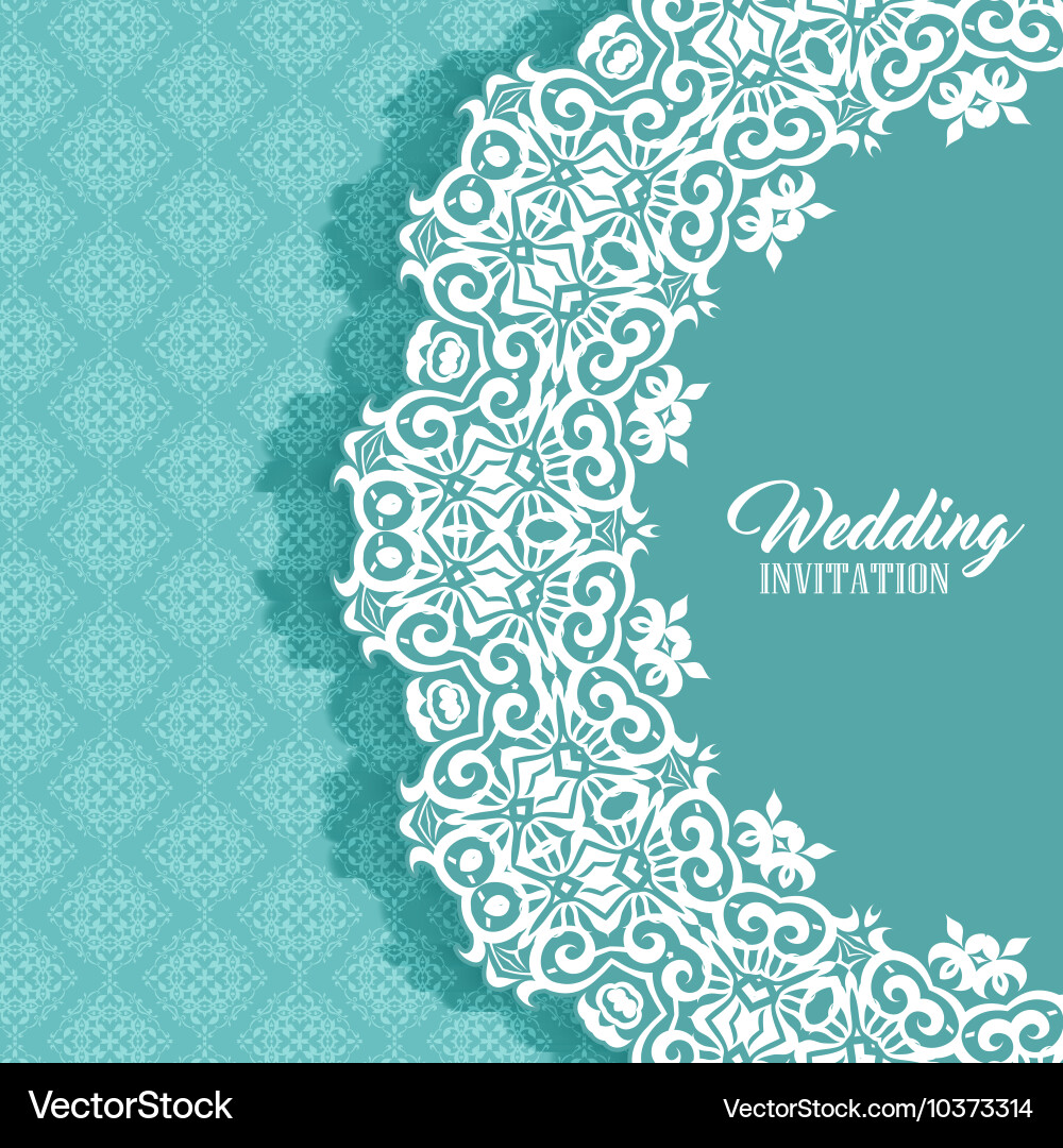 Decorative invitation background Royalty Free Vector Image
