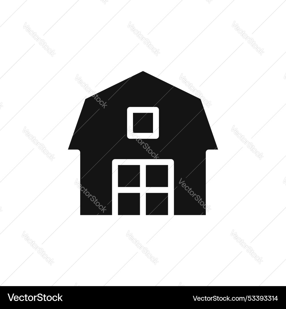 Farm icon isolated on white background Royalty Free Vector