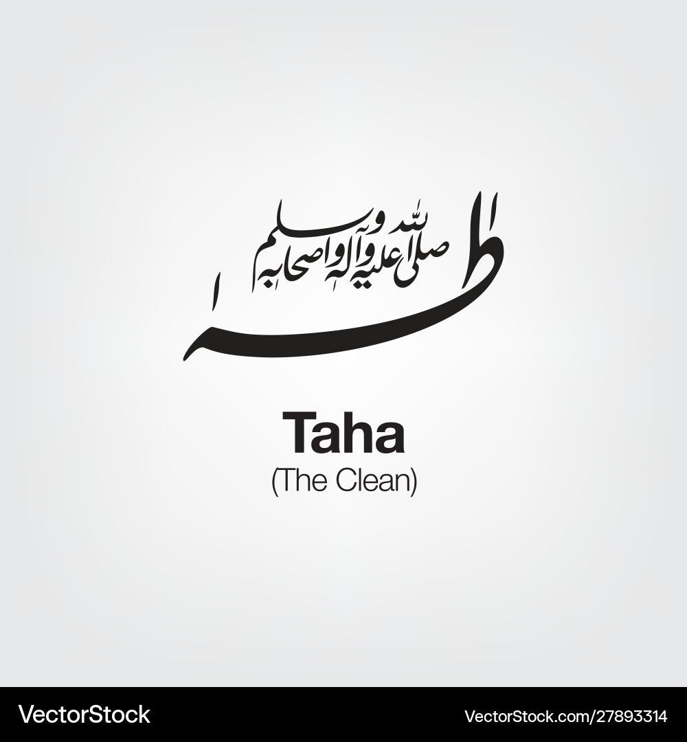 Taha Royalty Free Vector Image - VectorStock