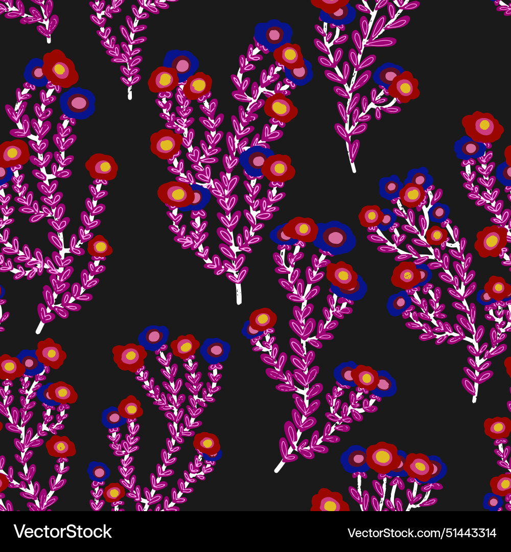Texture plants herbs twigs with leaves plant Vector Image