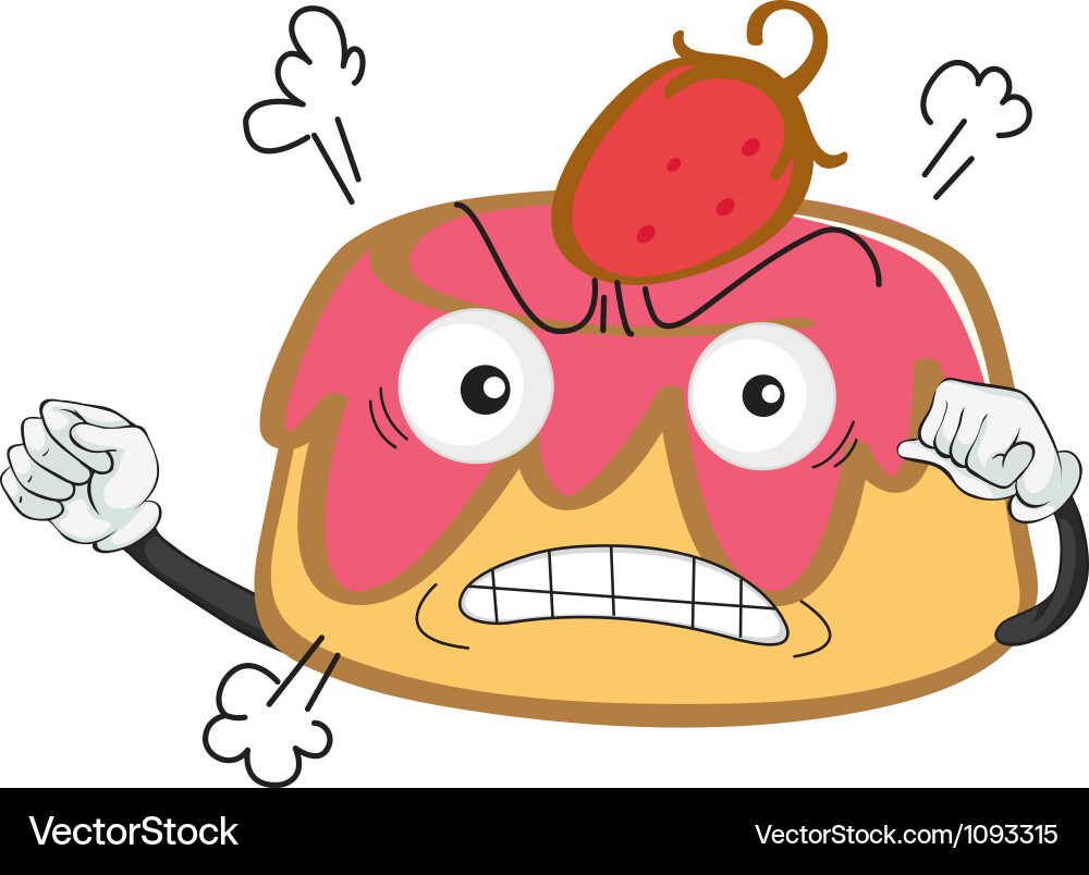 A cake Royalty Free Vector Image - VectorStock
