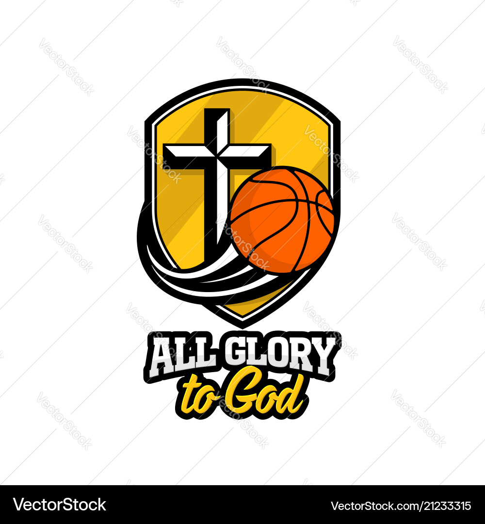 Athletic christian logo Royalty Free Vector Image