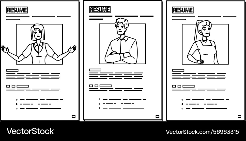 Interview employee recruitment Royalty Free Vector Image