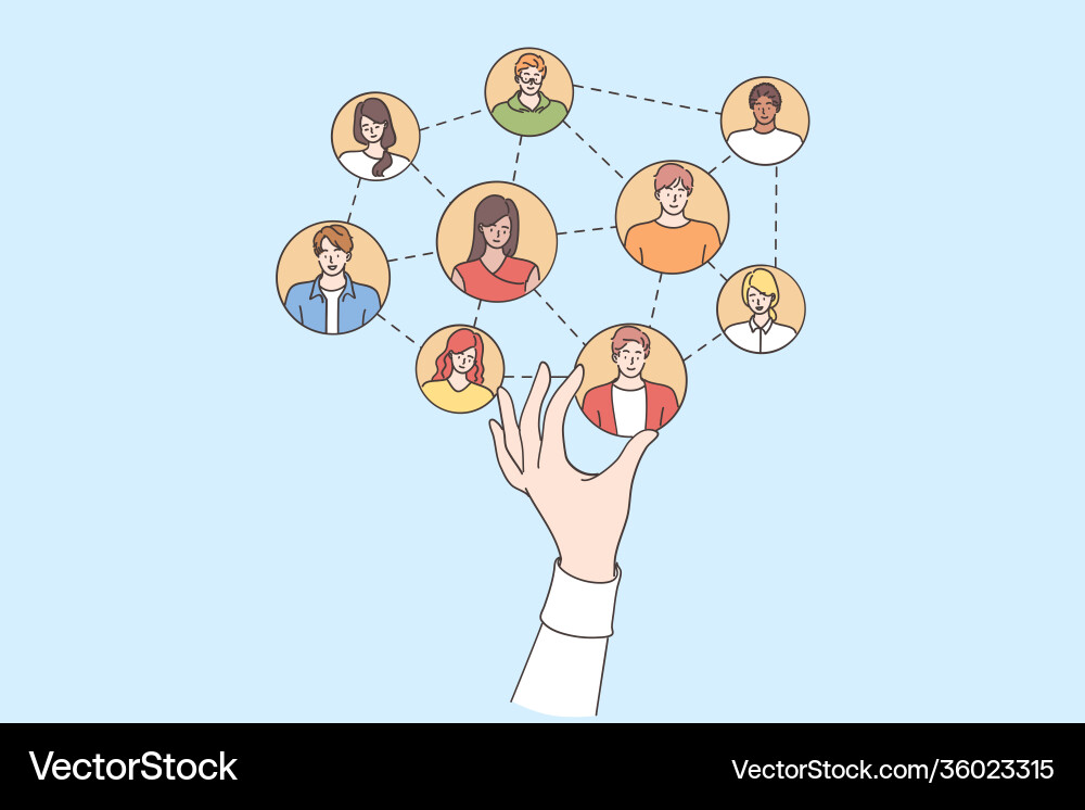 Professional recruitment and hiring concept Vector Image
