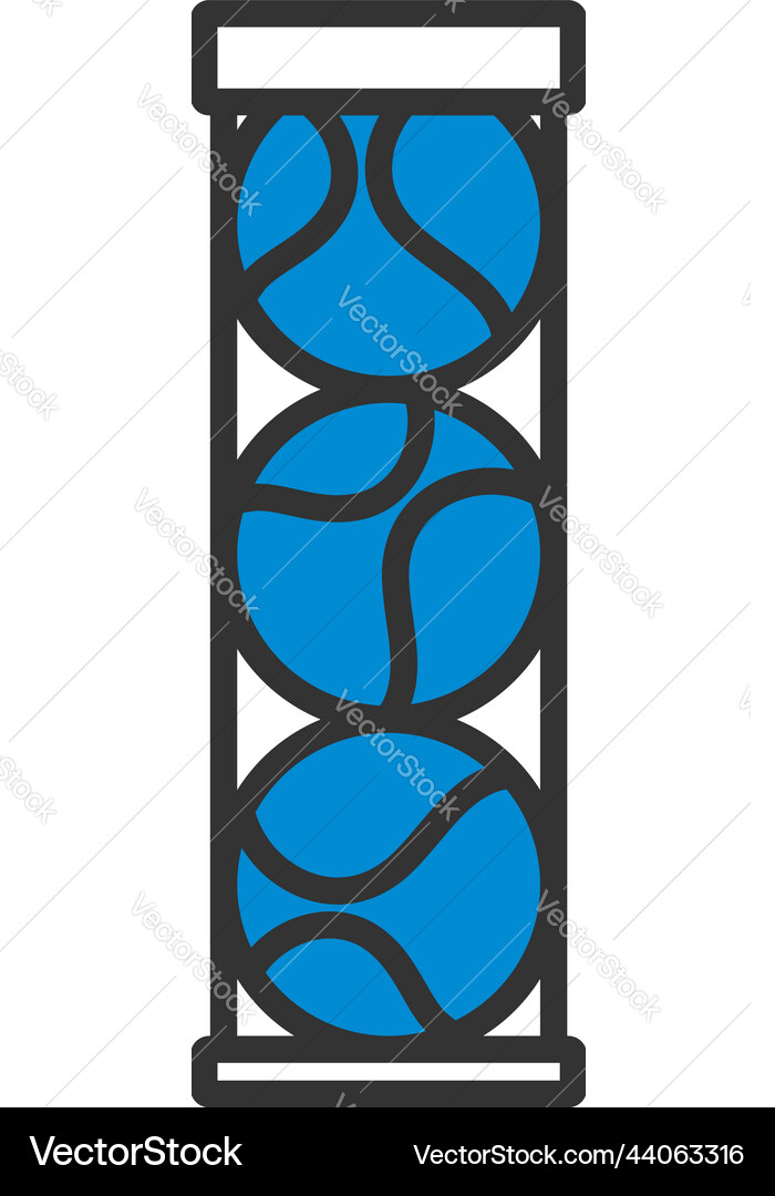 Tennis ball container icon Royalty Free Vector Image