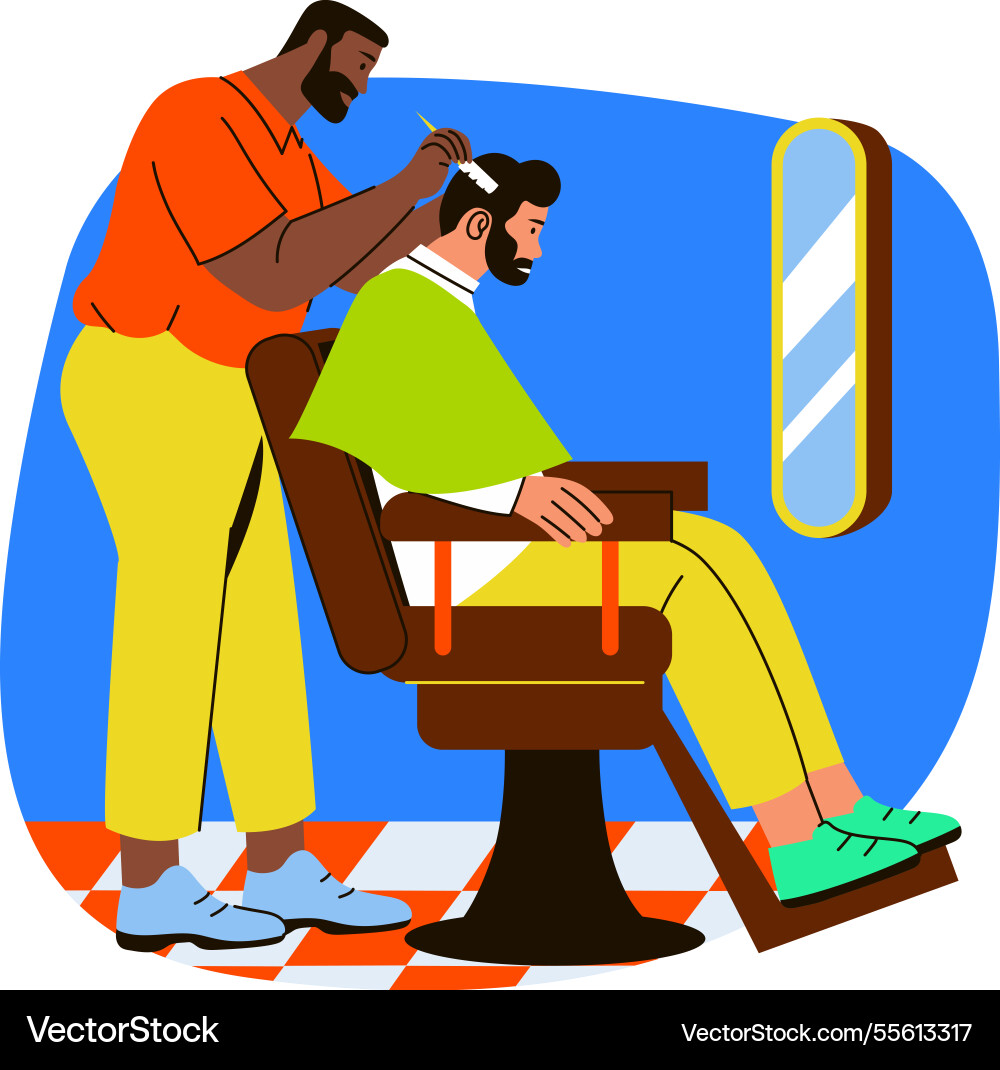 Haircut Royalty Free Vector Image - VectorStock