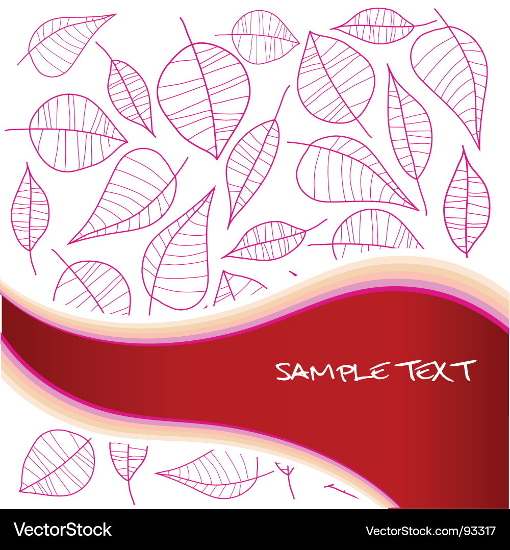 Leaf Motif Background Royalty Free Vector Image