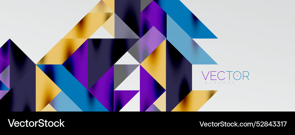 Tech minimal overlapping triangle shapes elements Vector Image