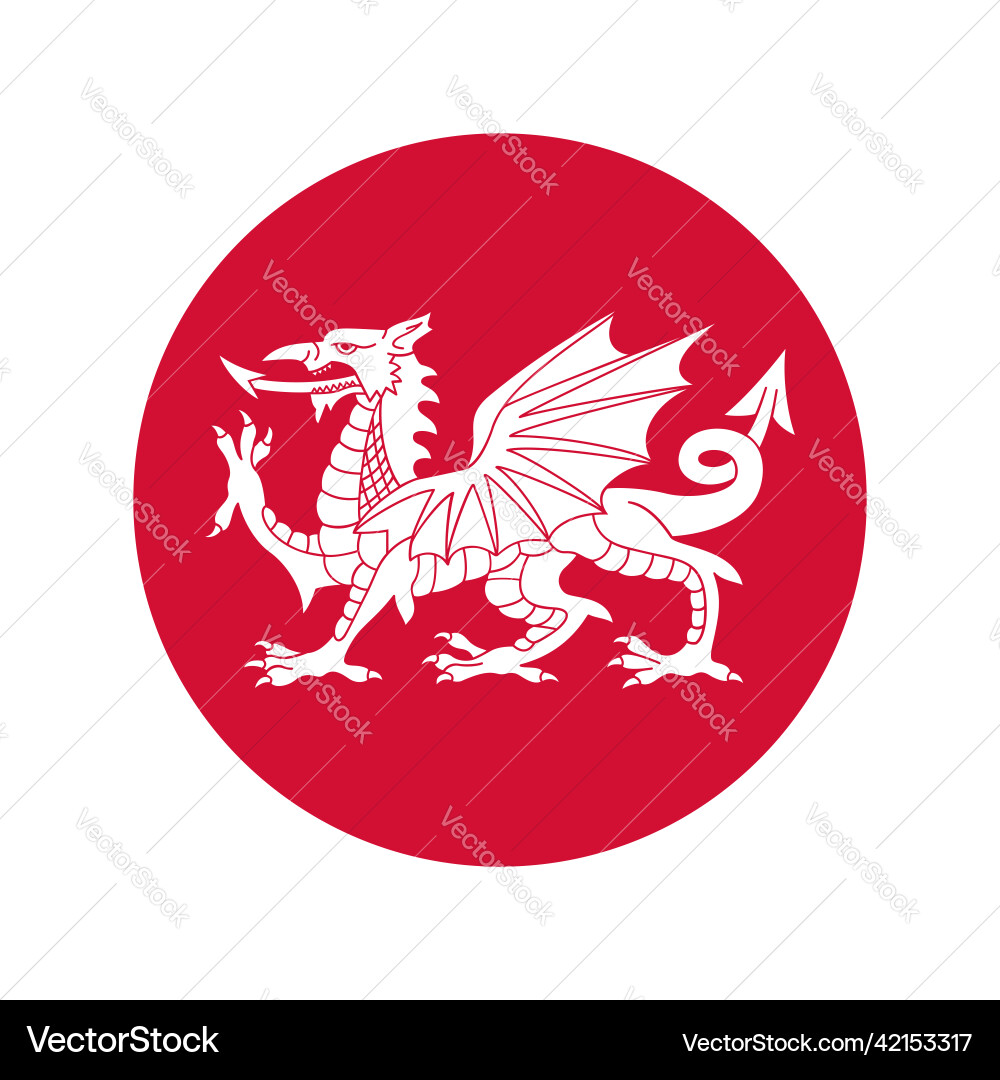 Welsh dragon Royalty Free Vector Image - VectorStock