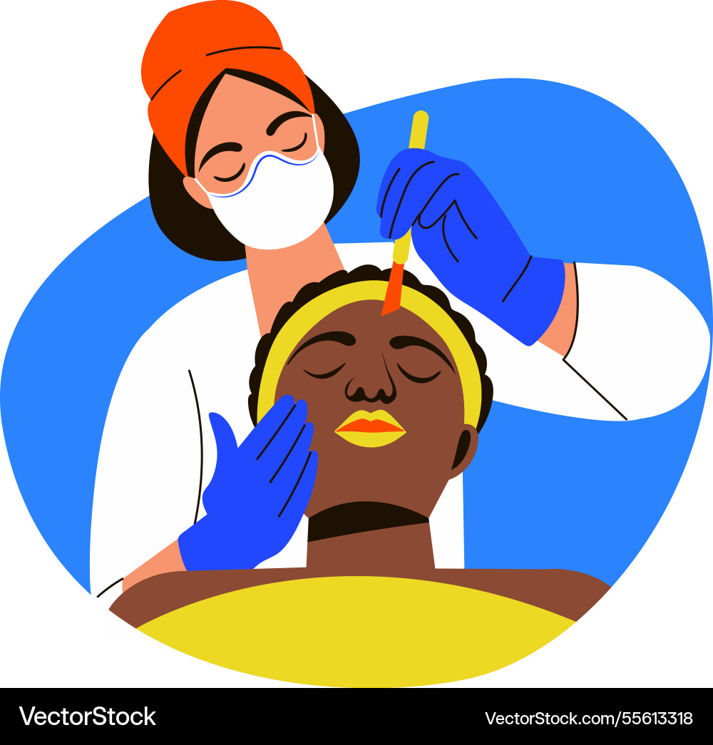 Dermaplaning Royalty Free Vector Image - VectorStock