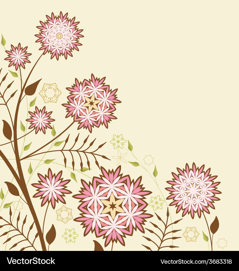 Floral background Royalty Free Vector Image - VectorStock