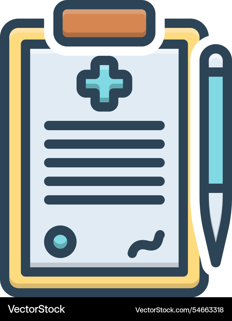 Medical report Royalty Free Vector Image - VectorStock