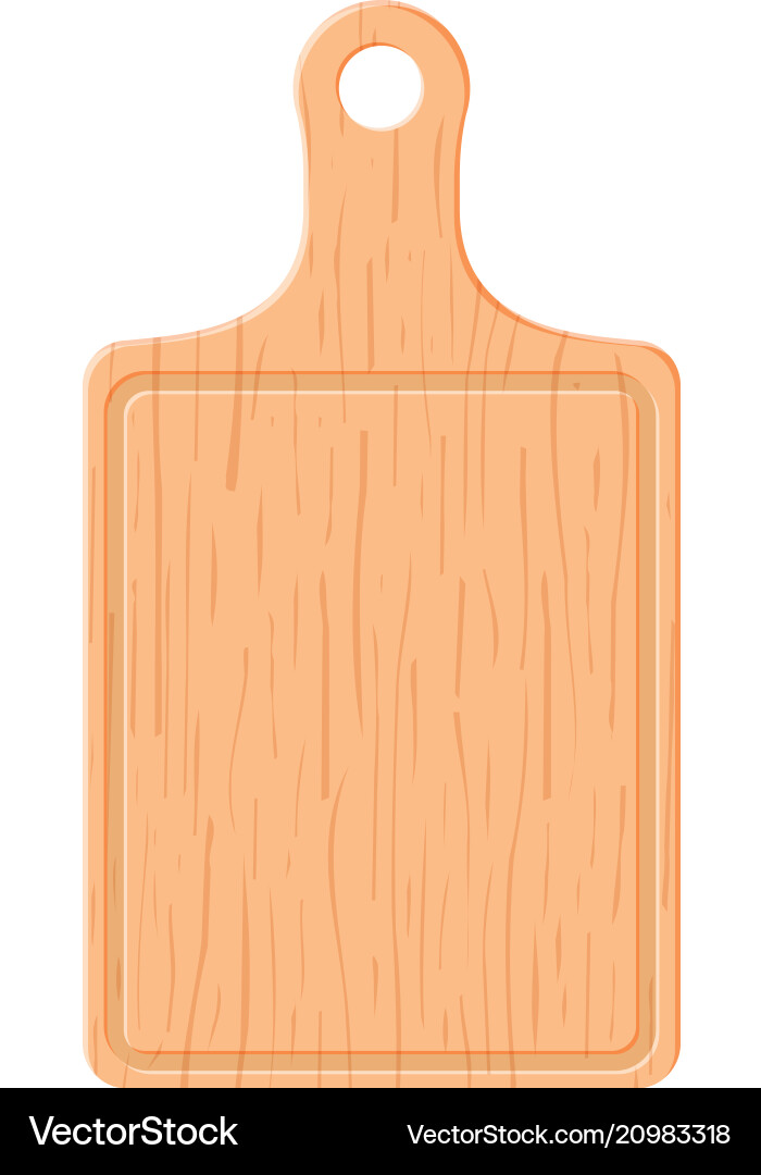 Wooden cutting board Royalty Free Vector Image