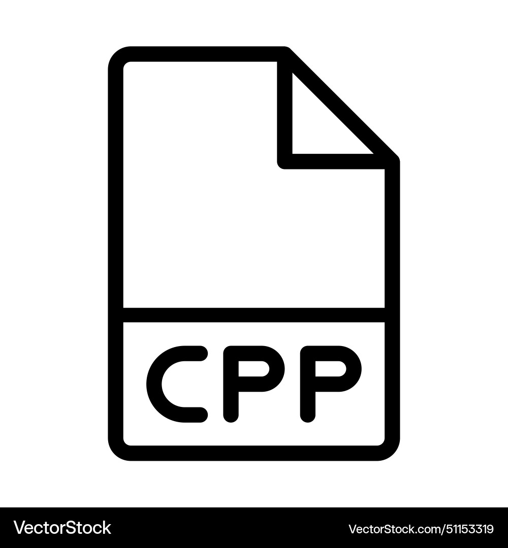 Cpp file type icons files and document format Vector Image Cpp file type icons files and document format Vector Image