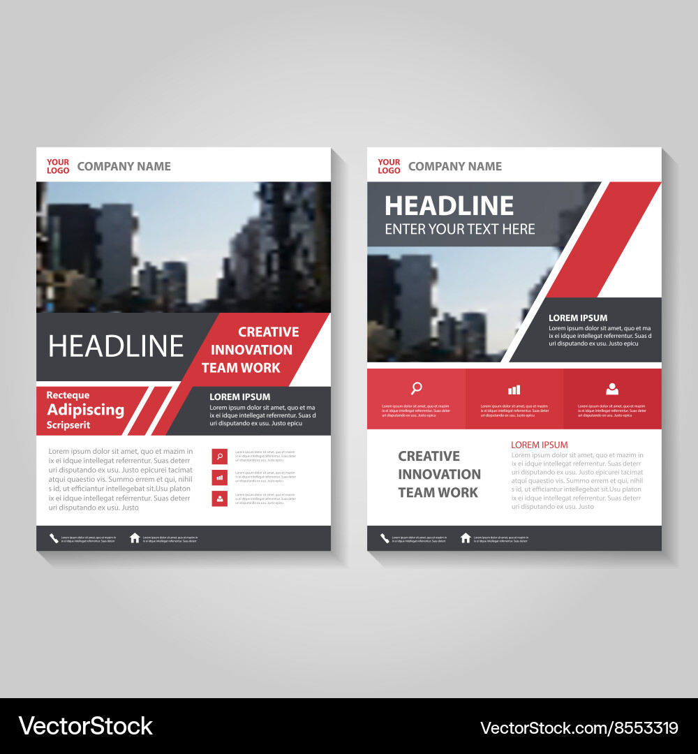 Creative brochure leaflet flyer business proposal Vector Image