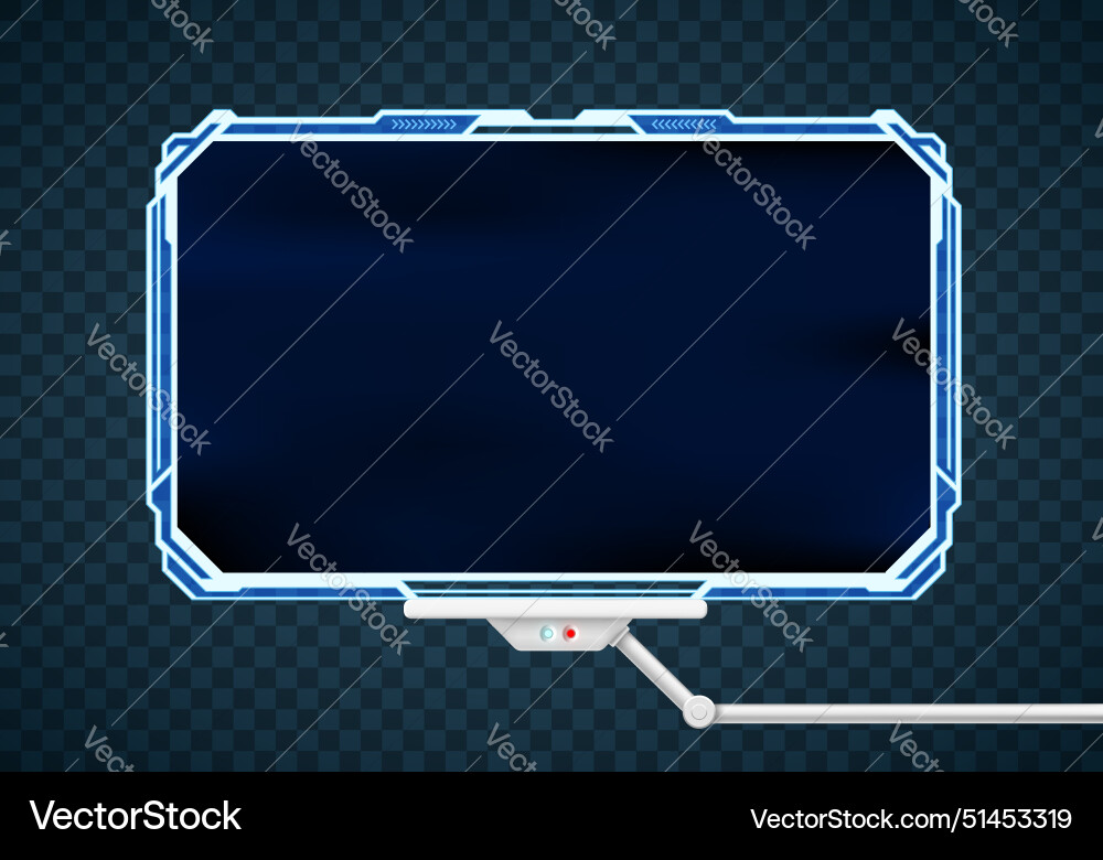 Screen frame of a futuristic device Royalty Free Vector
