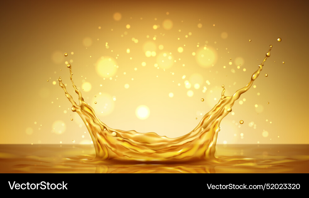 Dynamic Oil Splash Royalty Free Vector Image - VectorStock