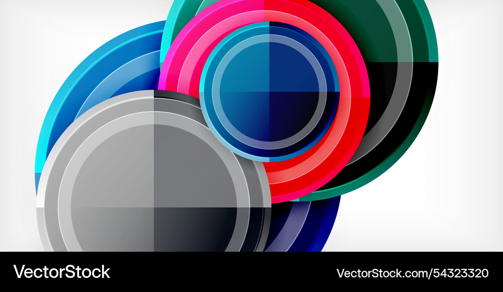 Minimal geometric abstract background circle Vector Image