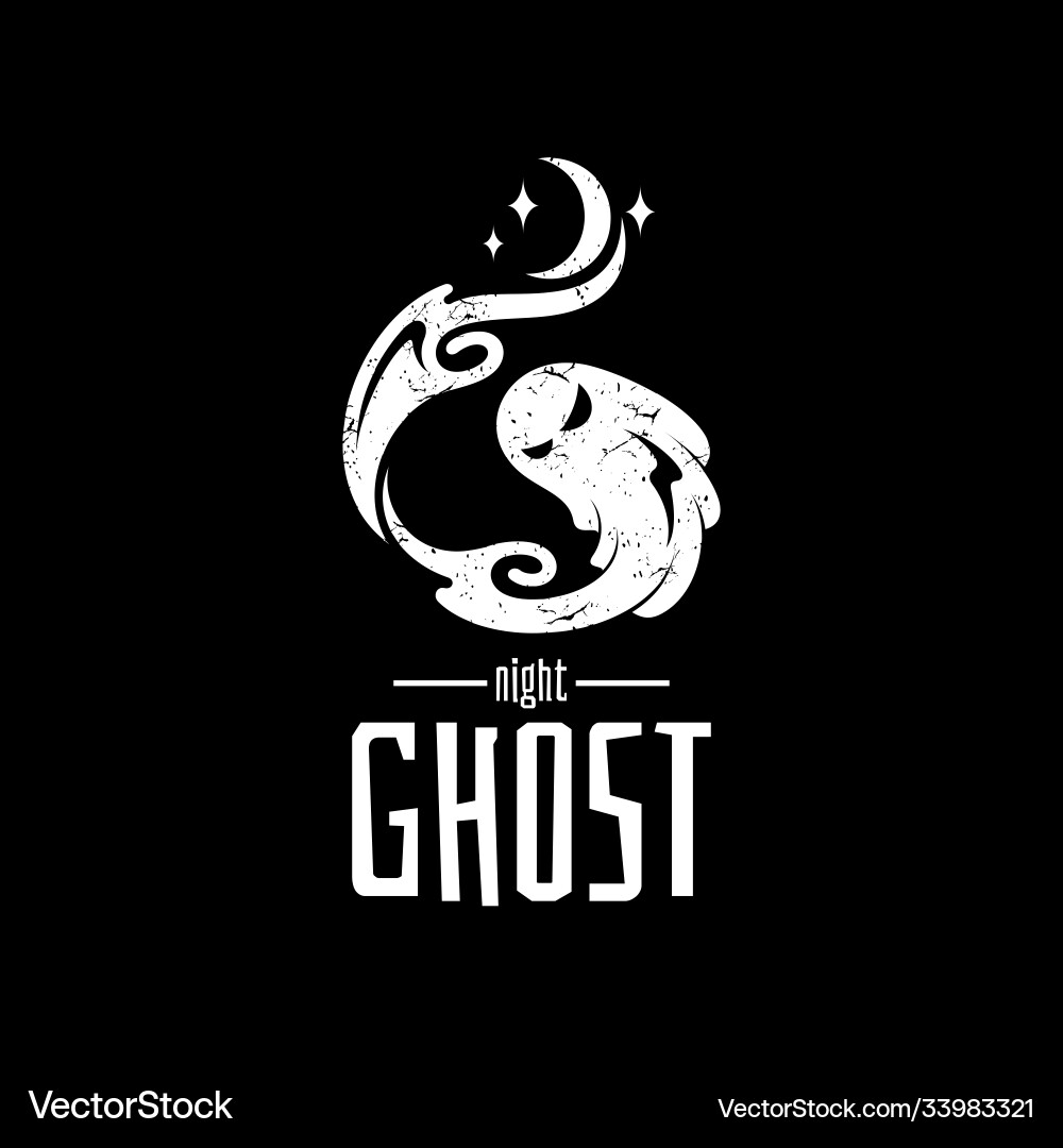 Ghost logo template Royalty Free Vector Image - VectorStock