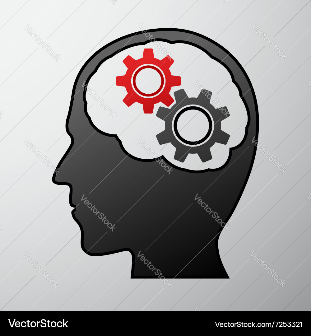 Human head stock Royalty Free Vector Image - VectorStock