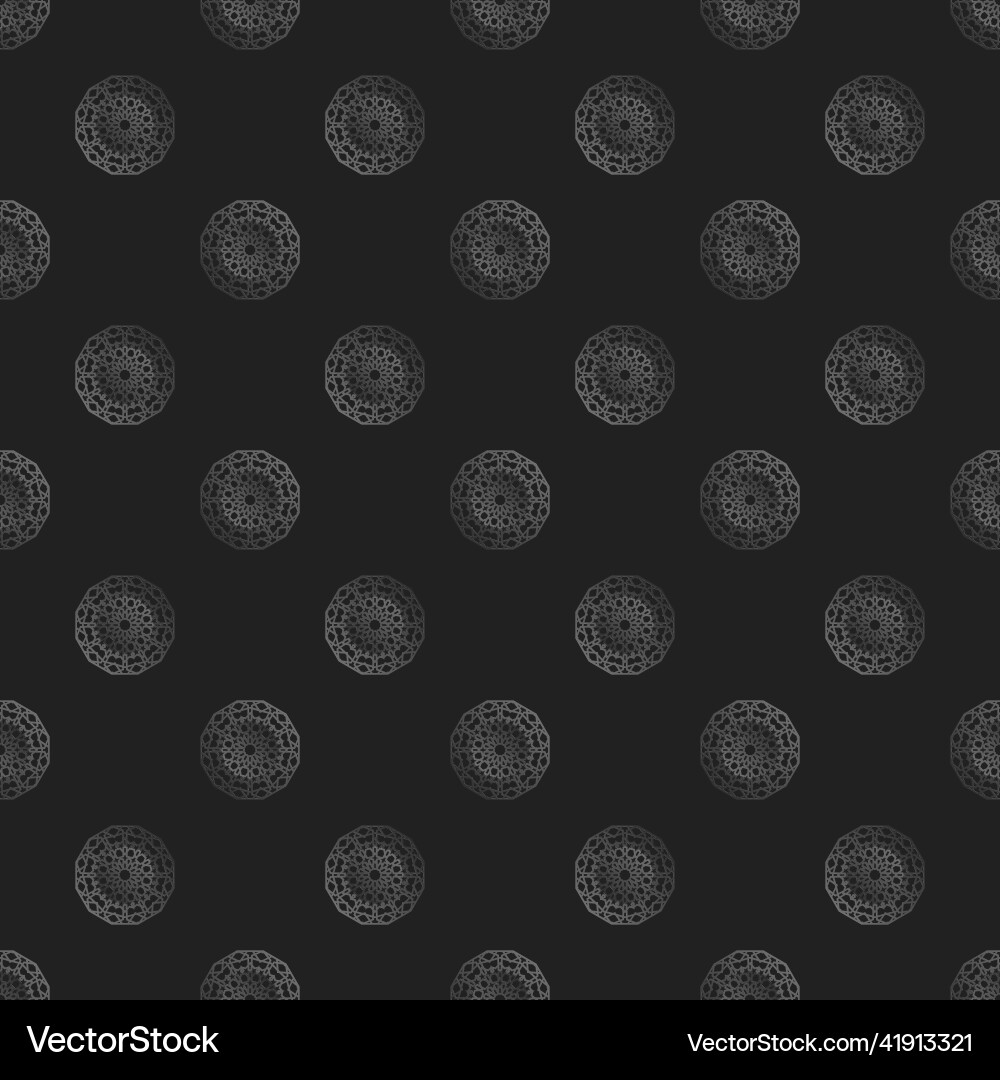 Seamless islamic pattern with radial ornament Vector Image