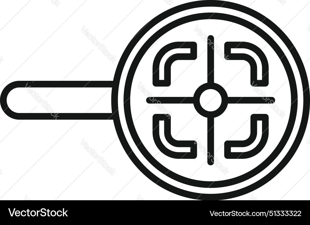 A metal detector Royalty Free Vector Image - VectorStock