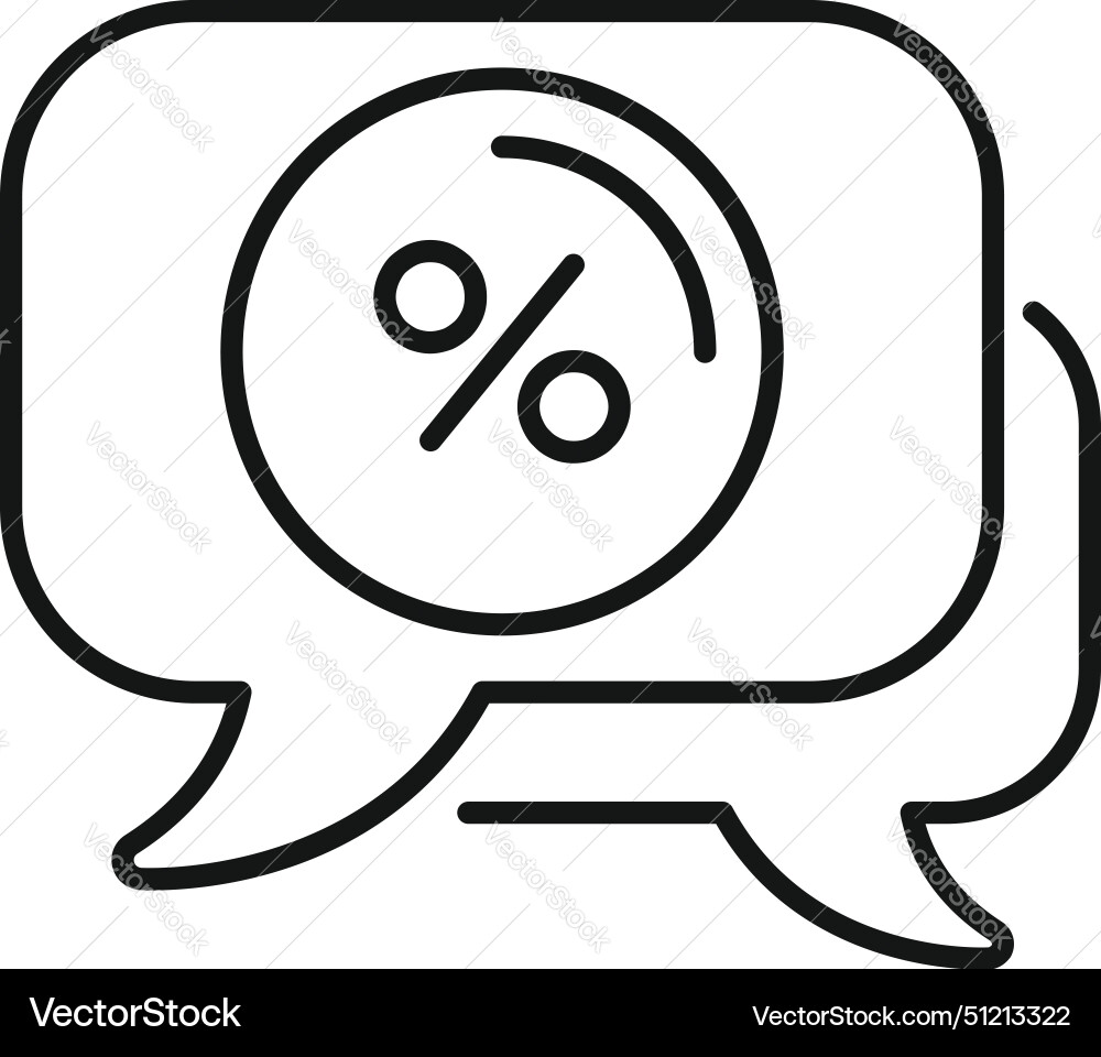 Chat customer reward icon outline review Vector Image