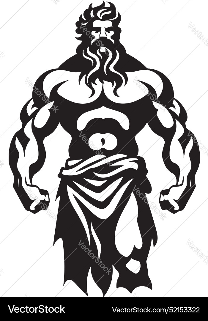 Legendary icon logo symbol ancient strength Vector Image