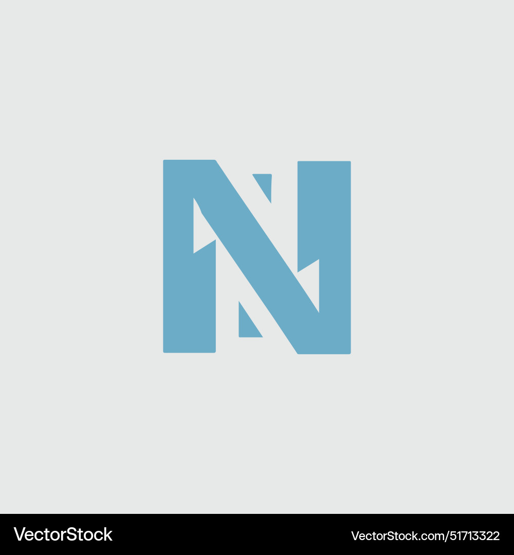 Letter n logo Royalty Free Vector Image - VectorStock