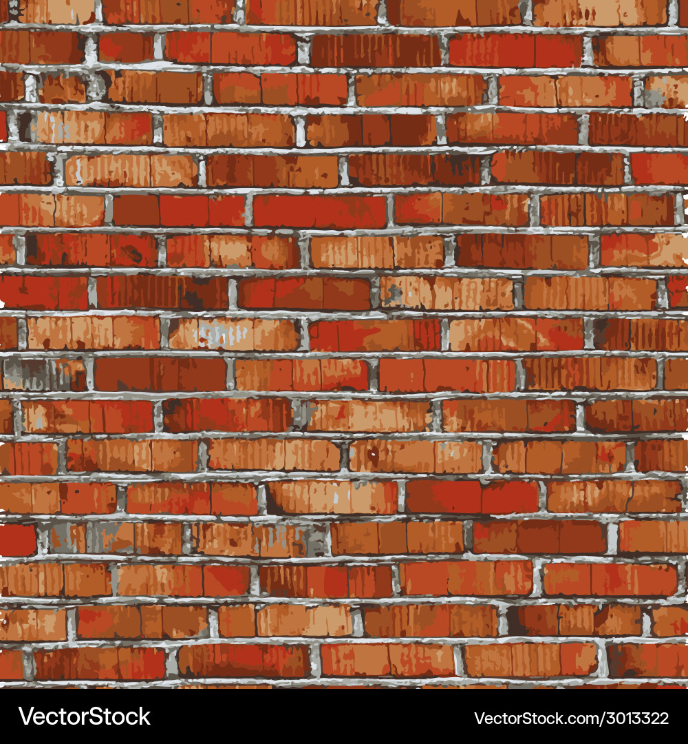 Red Brick Wall Texture Royalty Free Vector Image