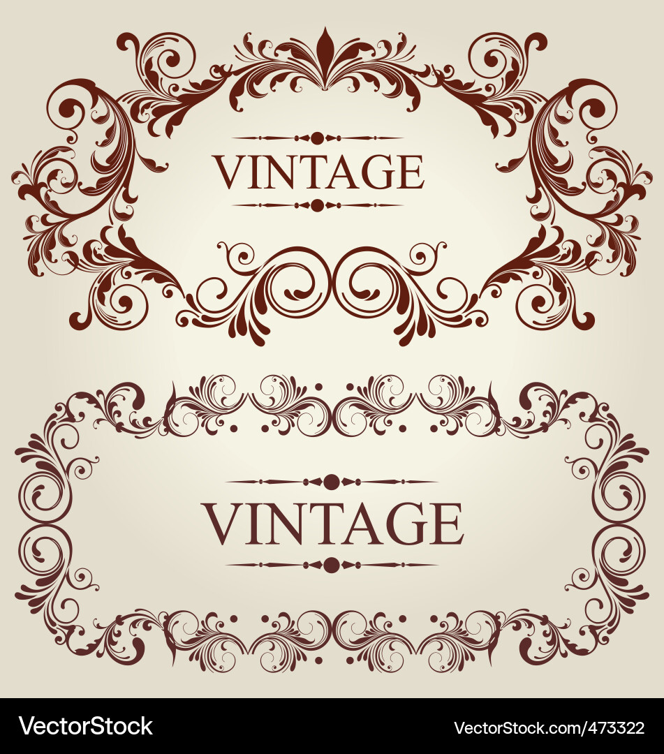 Vintage frame Royalty Free Vector Image - VectorStock