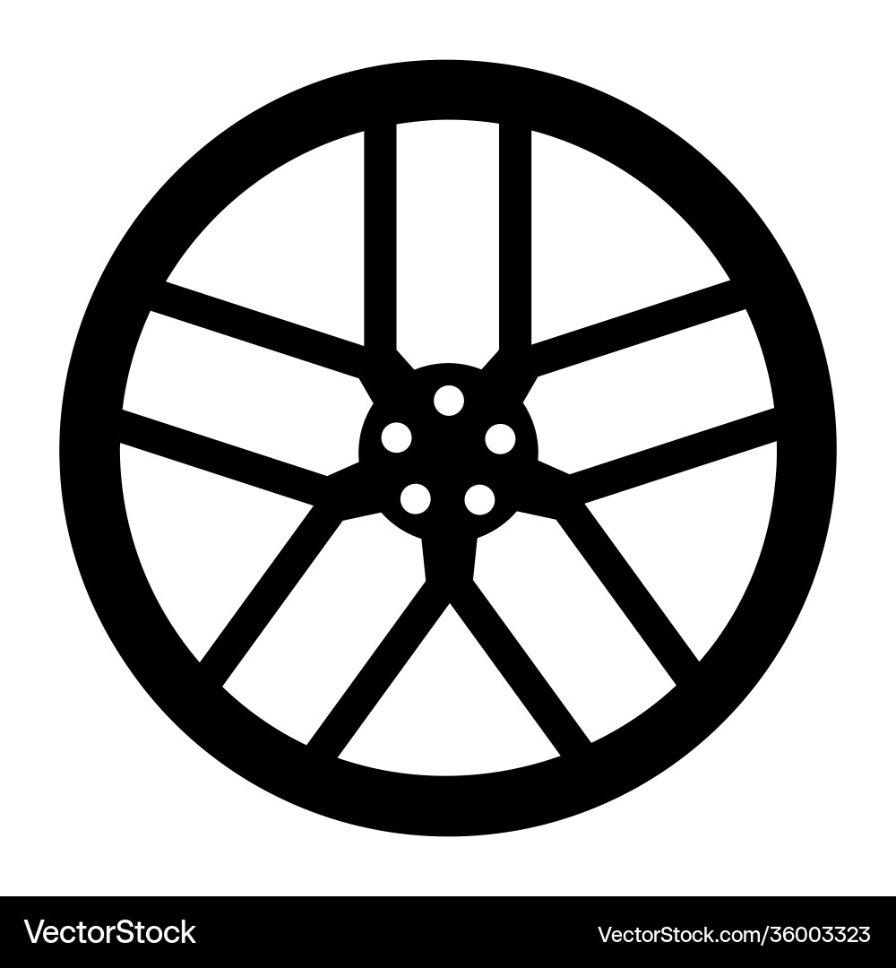 Alloy rim Royalty Free Vector Image - VectorStock