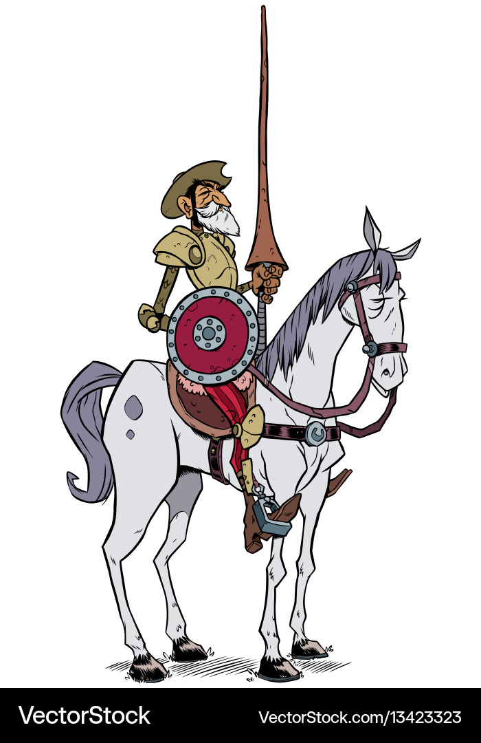 Don Quixote Knight Royalty Free Vector Image - VectorStock