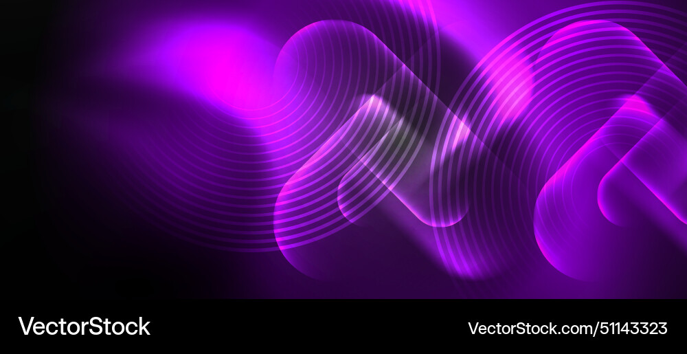 Electric blue waves with hints of violet Vector Image