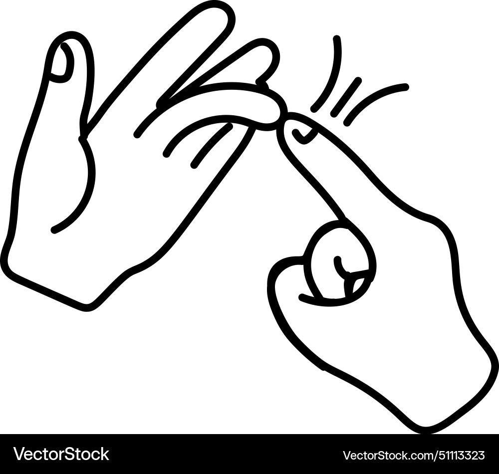 Hand signal Royalty Free Vector Image - VectorStock