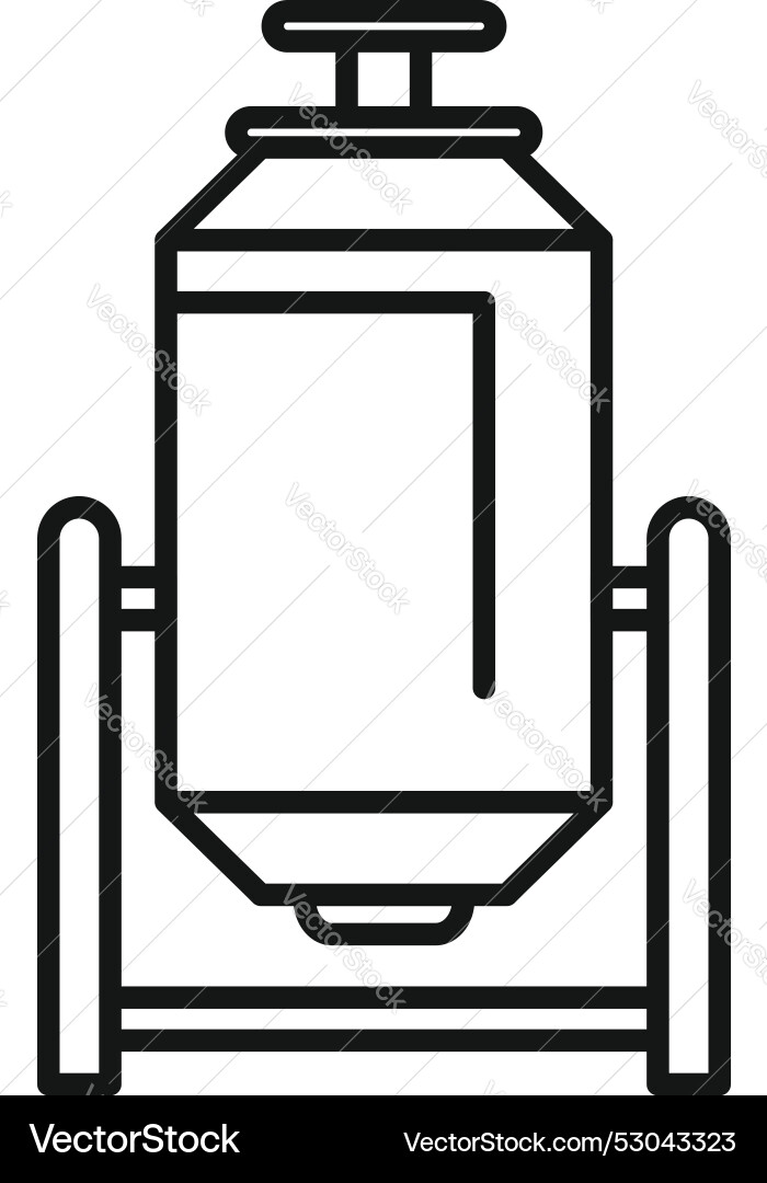 Industrial mixer machine for production line Vector Image