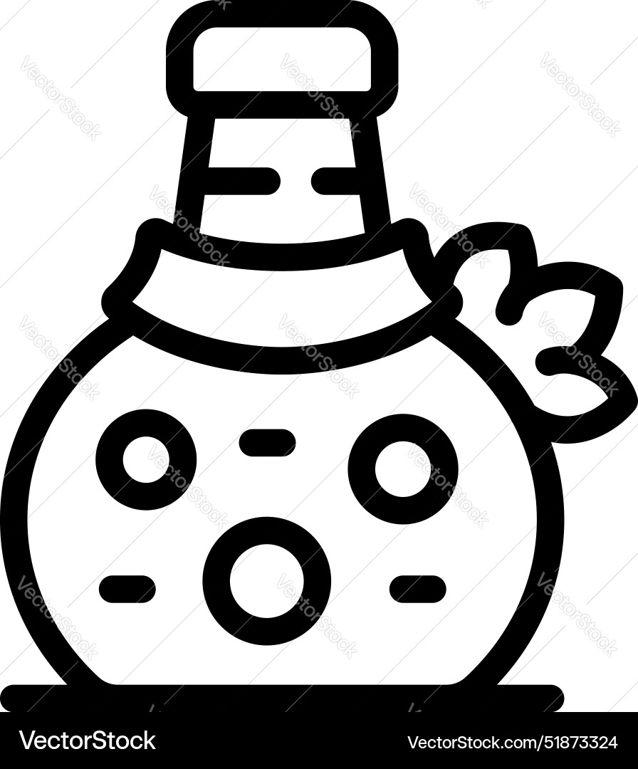 Glass bottle containing essential oil extracted Vector Image