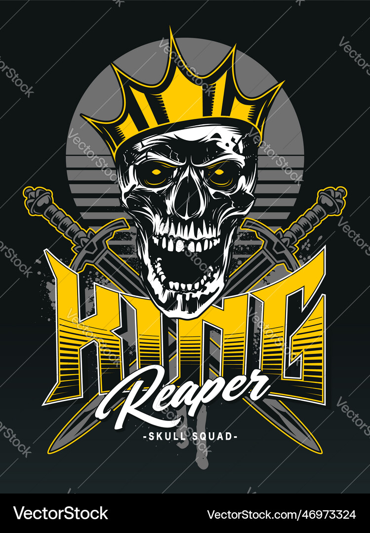King reaper Royalty Free Vector Image - VectorStock