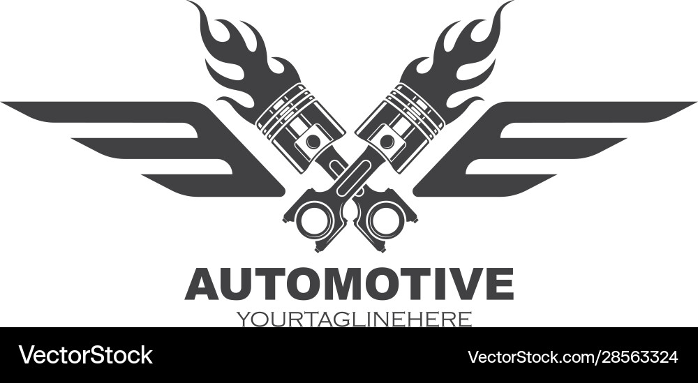 Piston Skull Engine Icon Royalty Free Vector Image