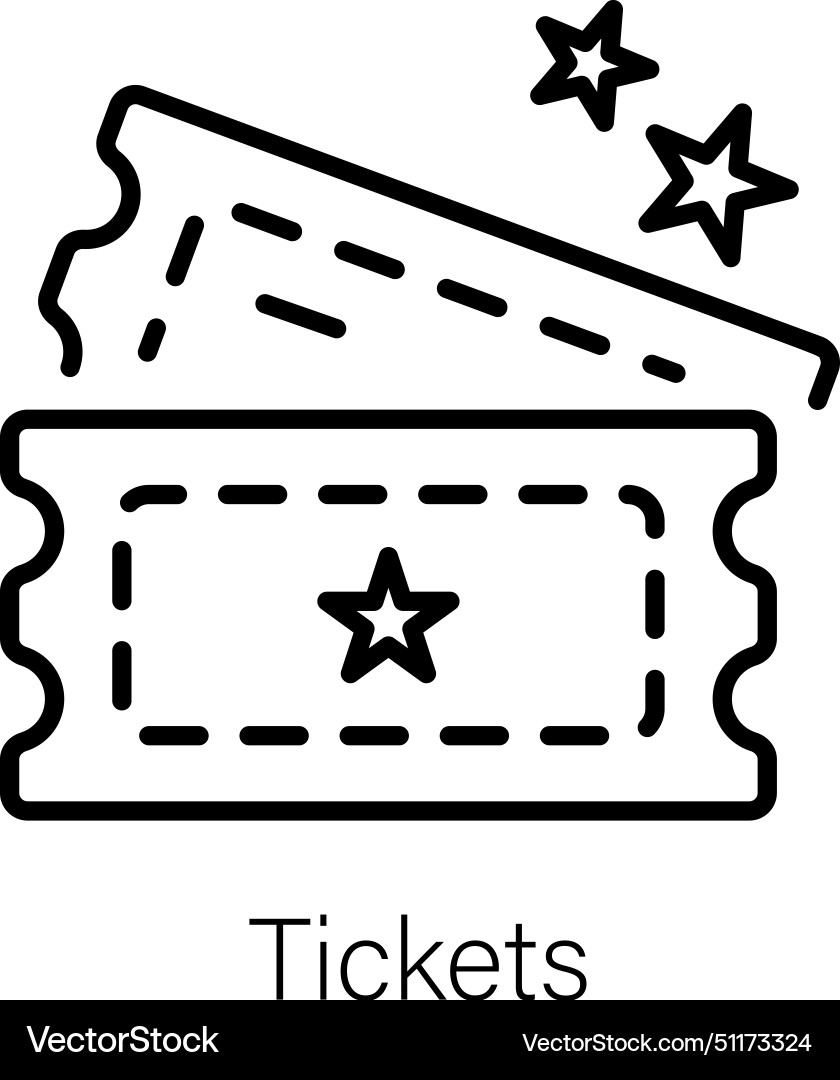 Tickets Royalty Free Vector Image - VectorStock