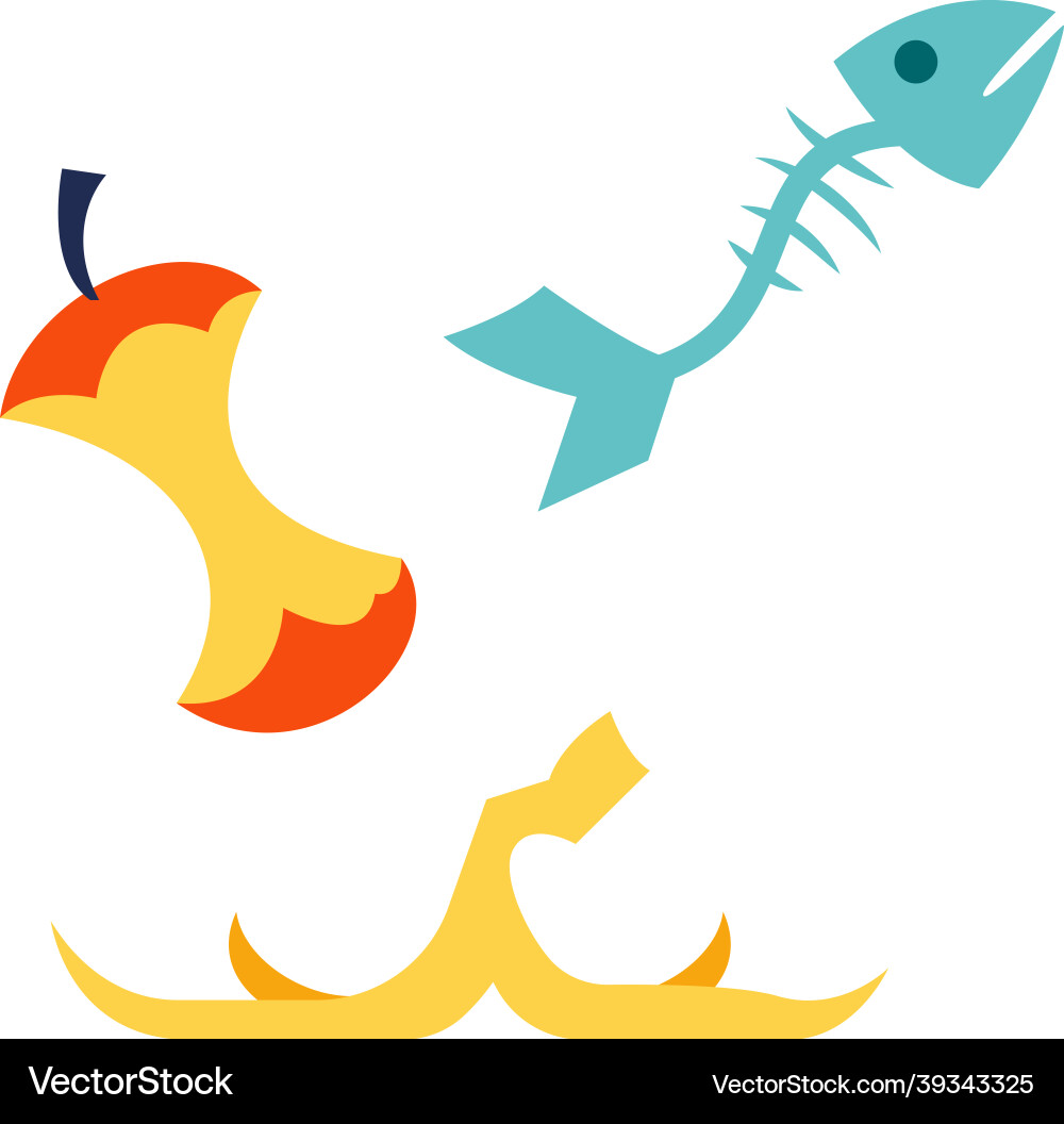 Organic waste Royalty Free Vector Image - VectorStock