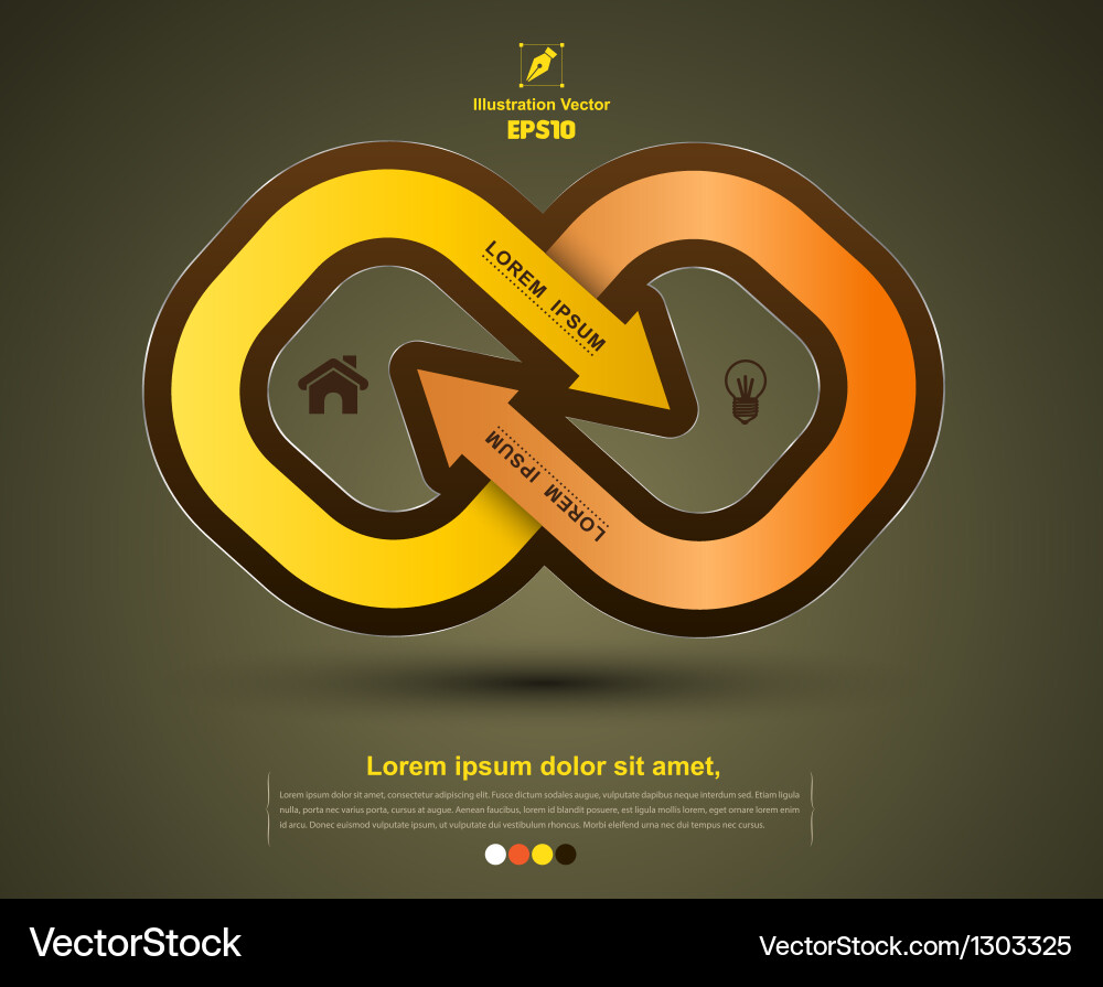 Rectangle with arrow Royalty Free Vector Image