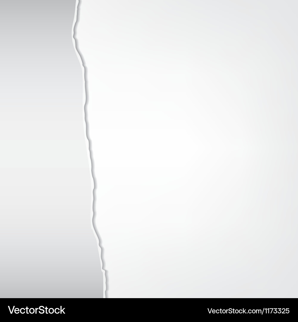 Torn sheet Royalty Free Vector Image - VectorStock