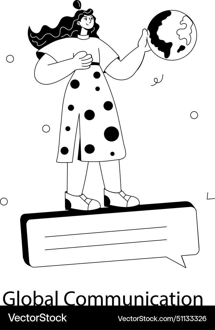 Global communication Royalty Free Vector Image