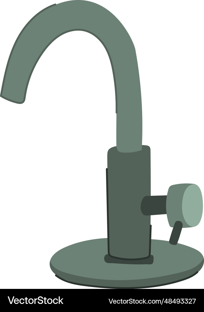 Clean faucet cartoon Royalty Free Vector Image