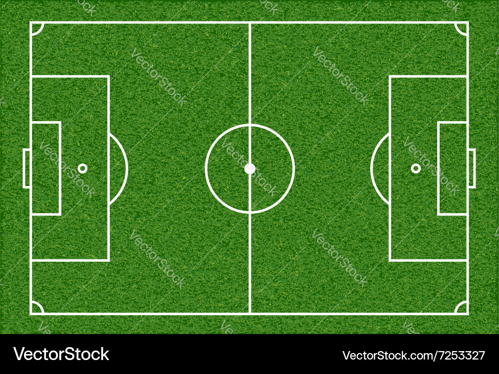 Green Football Field Royalty Free Vector Image
